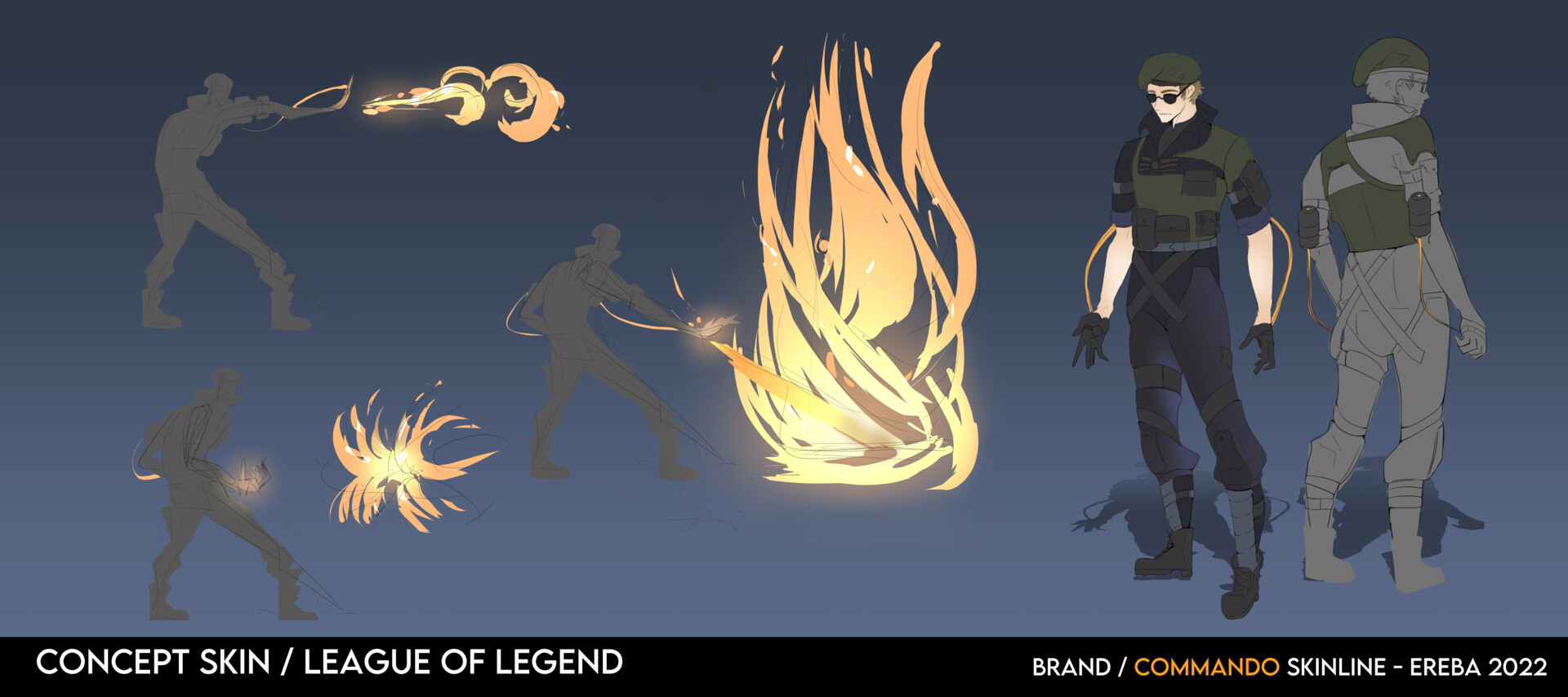 commando skin line league