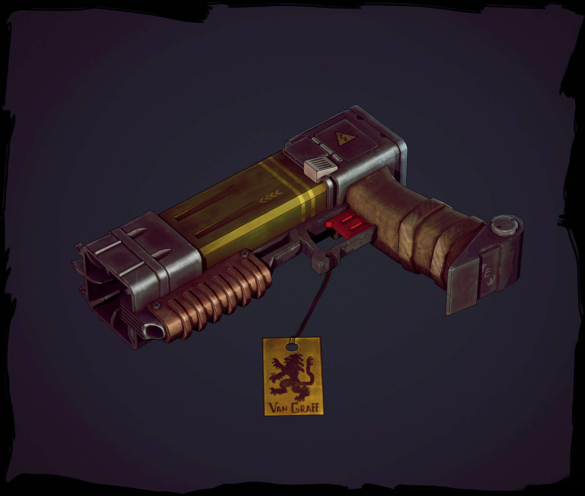 ArtStation - AER9 laser pistol fan art