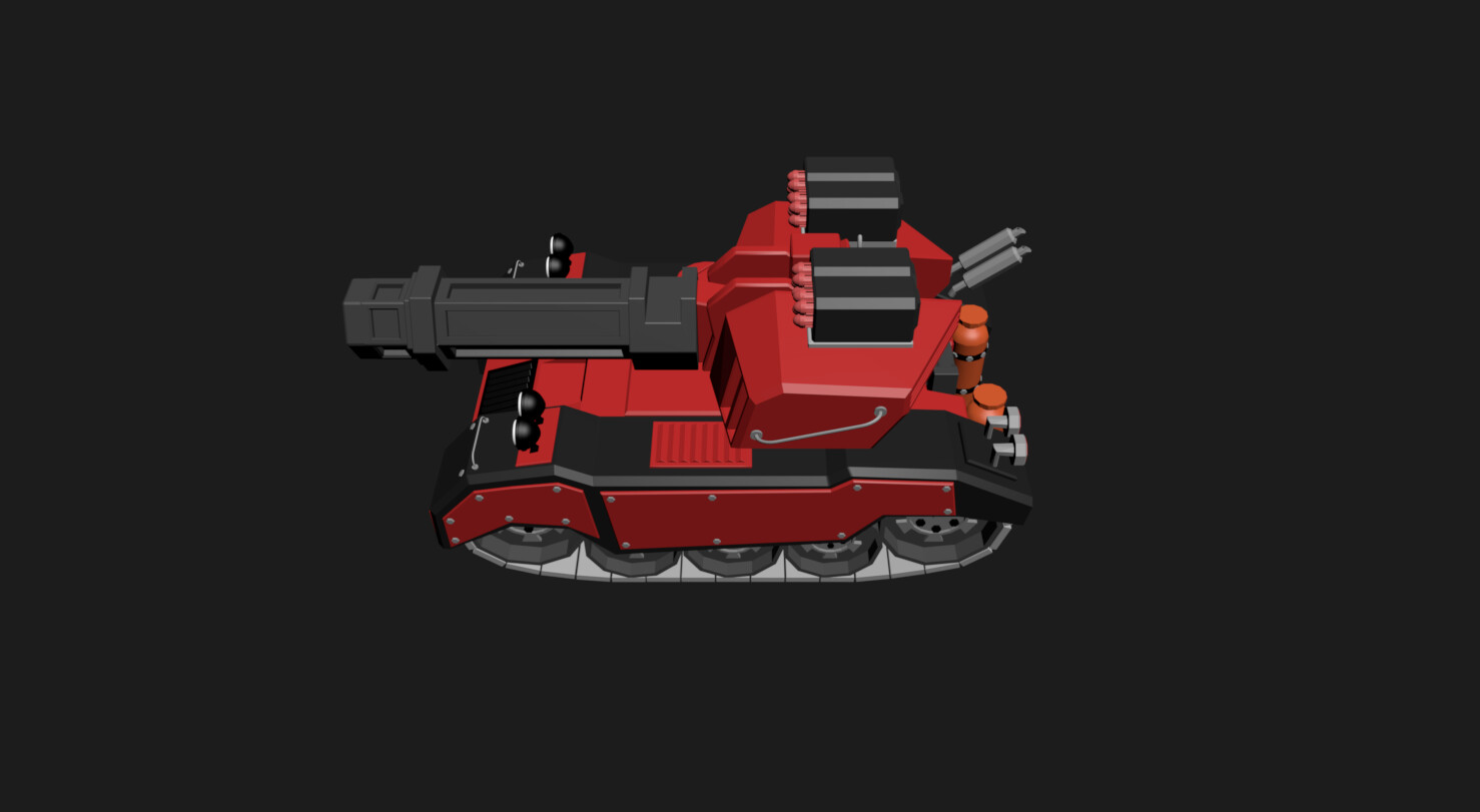 ArtStation - Stylized Tank 01 (fanart 3d)