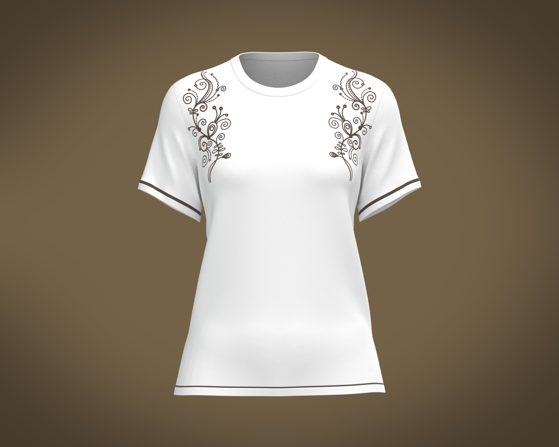 ArtStation - Ladies white Tops