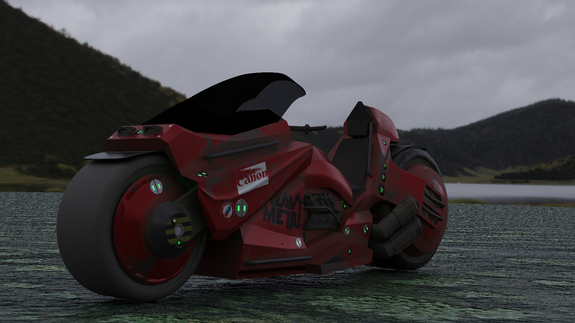 ArtStation - Akira anime main character motorcycle