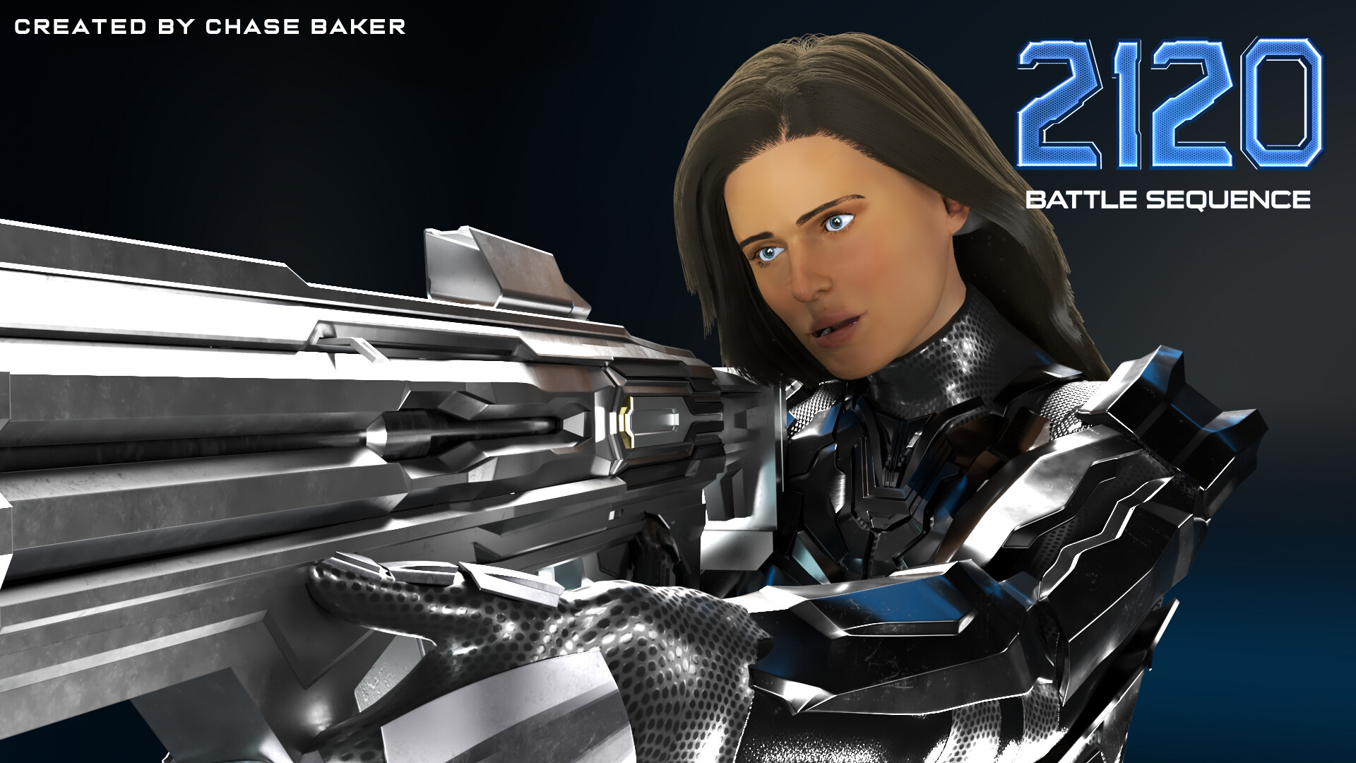 Chase Baker - Female Character - 2120 Battle Sequence