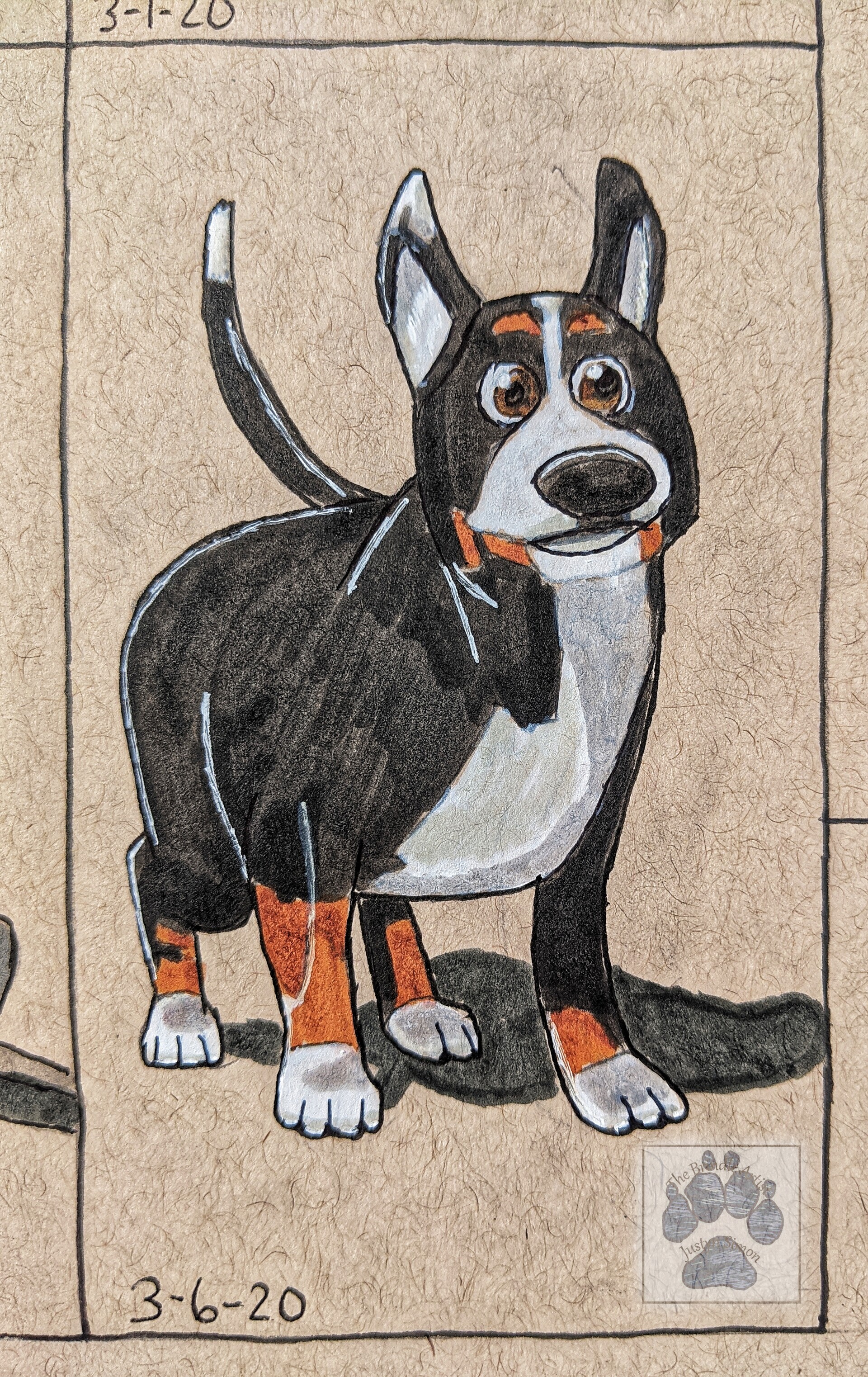 ArtStation - Inside Out Dog fan art drawing