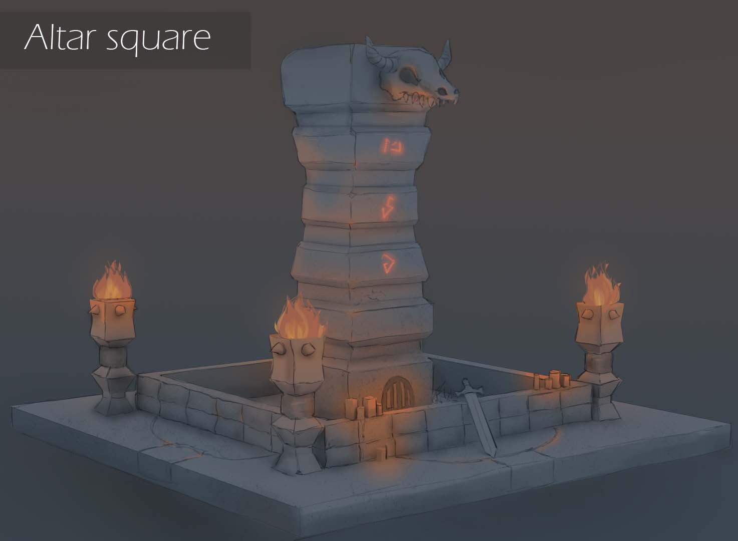 ArtStation - Altar square