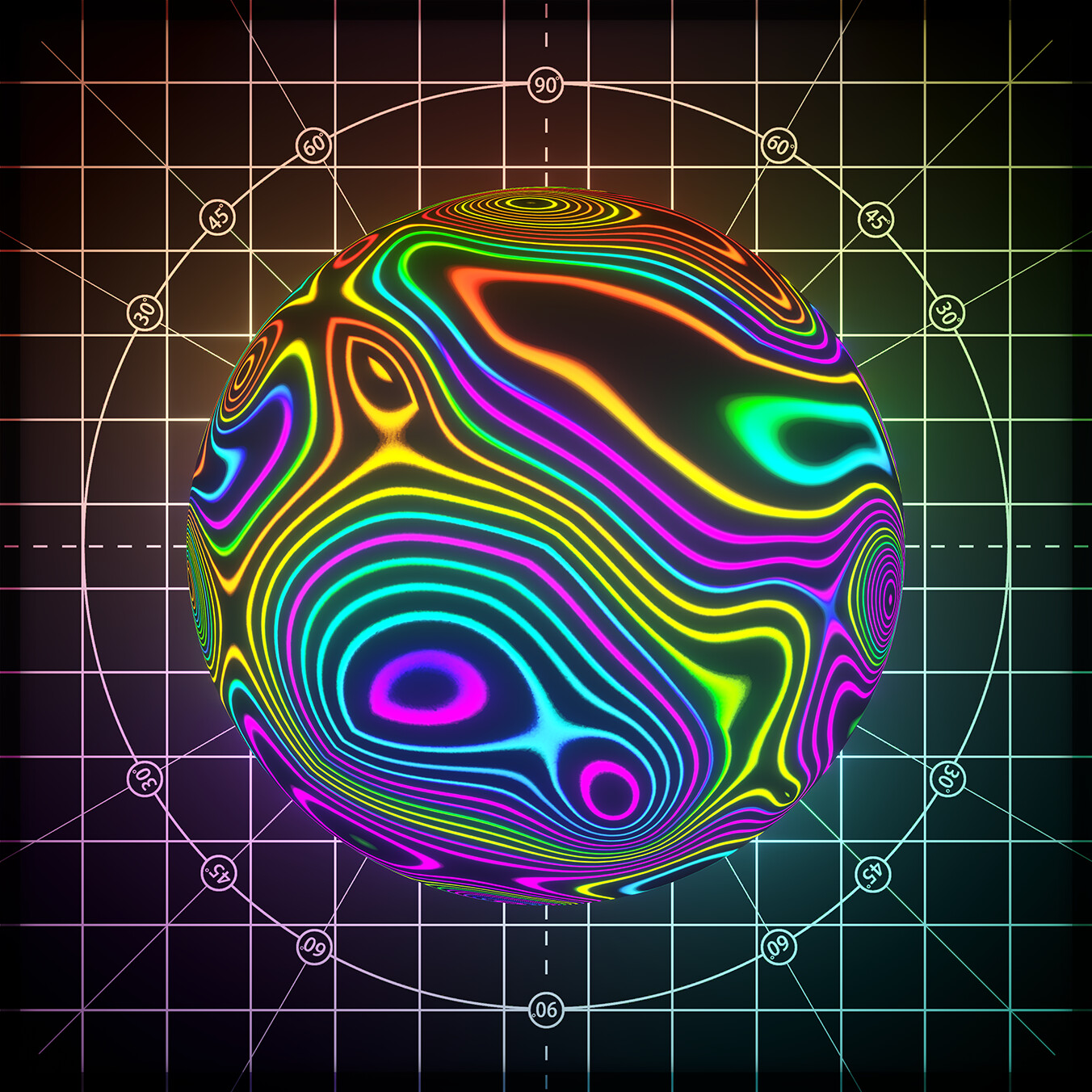 ArtStation - Neon Topography Shader - Unity + VRChat