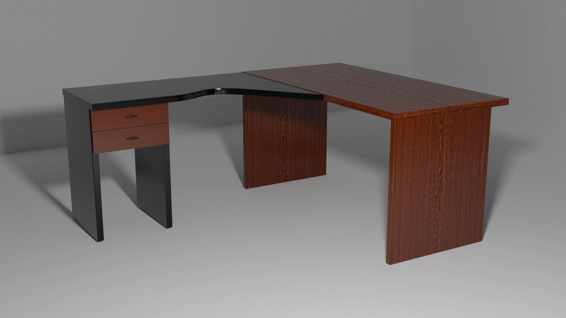 ArtStation - Dark Wood Desk