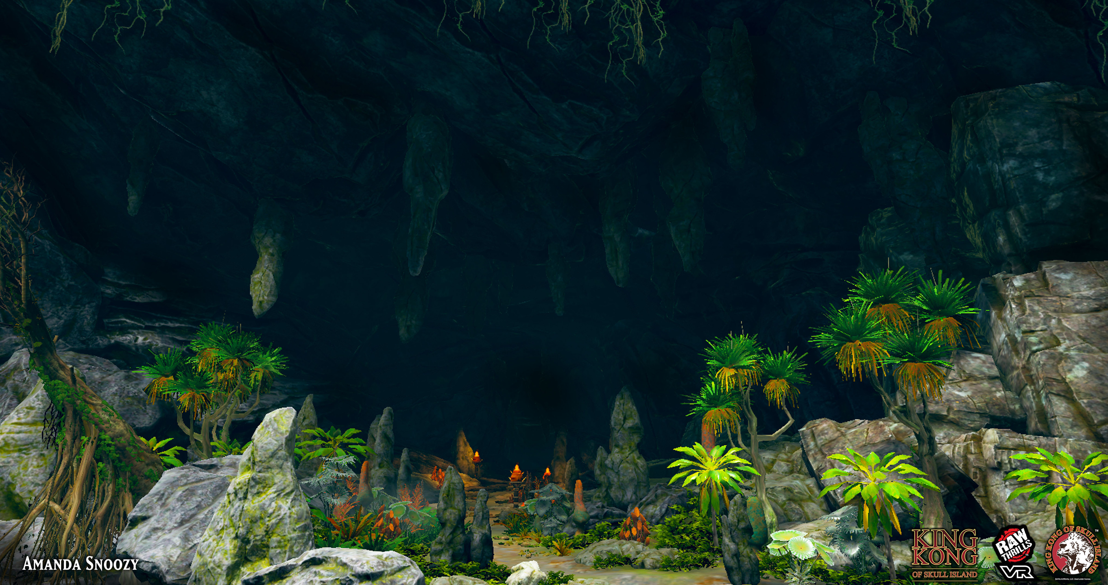 Snoozyart - King Kong of Skull Island VR - Caves