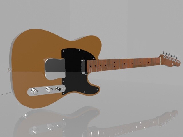 ArtStation - Fender Broadcaster CAD Model