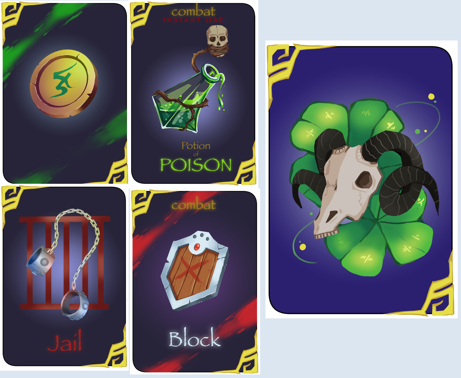 ArtStation - Cards concept art