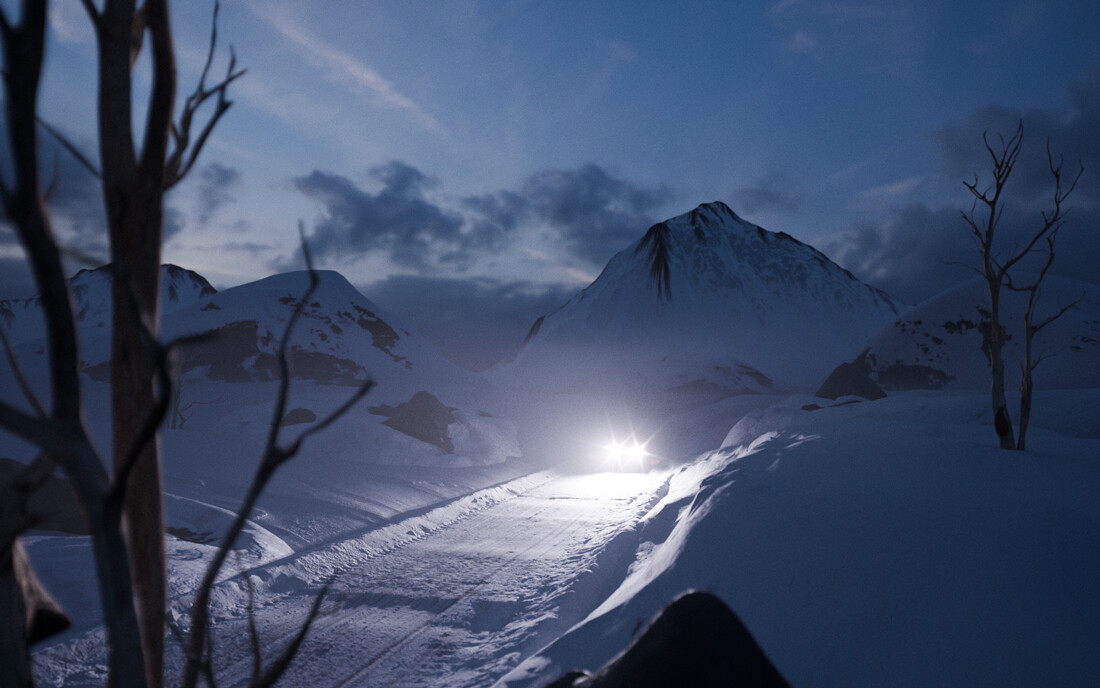 ArtStation - Foggy Night | Environment Design