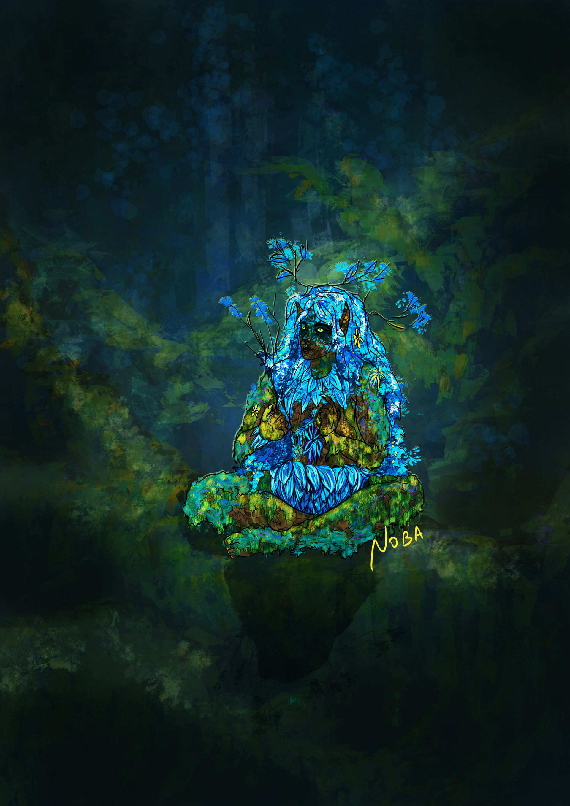 ArtStation - Hyde blue druid