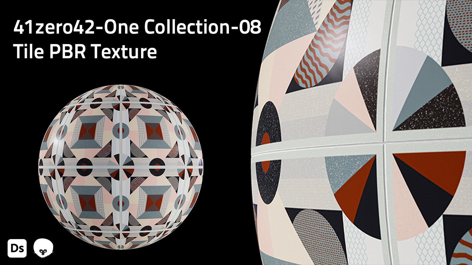 Zero0poly - 41zero42-One Collection-08 Tile PBR Texture