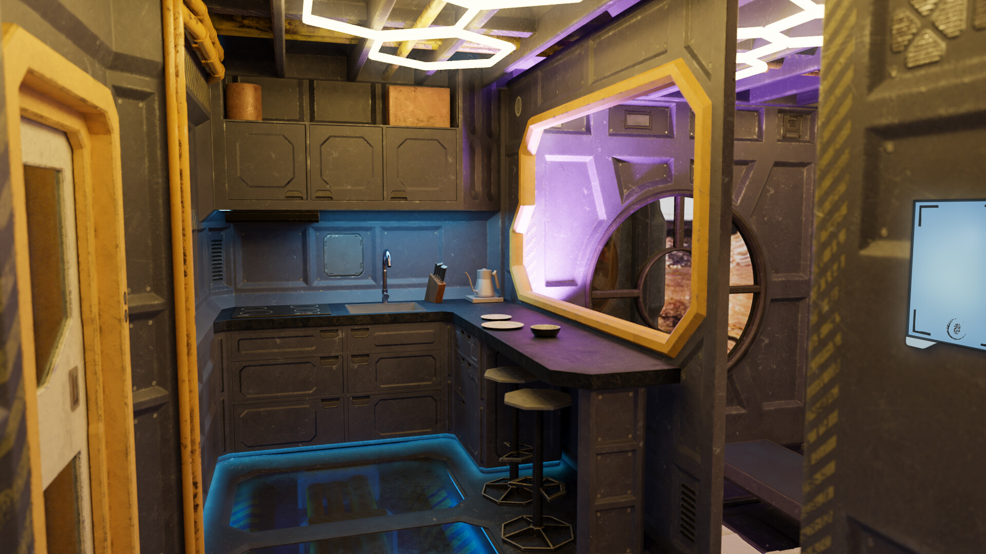 ArtStation - Sci-Fi Apartment