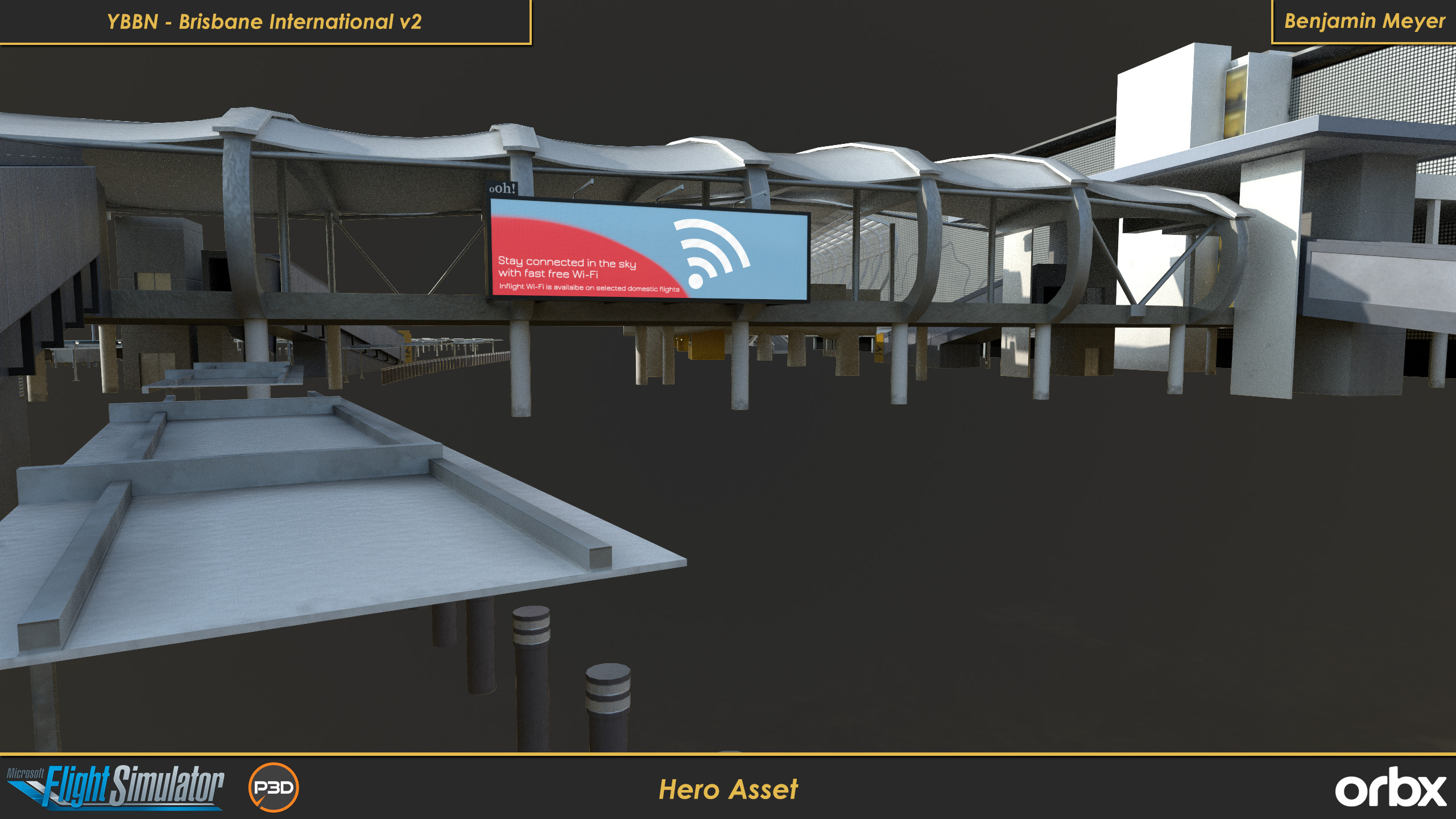 Benjamin Meyer's Artstation Portfolio - YBBN Airport Scenery for Microsoft Flight Simulator and ...