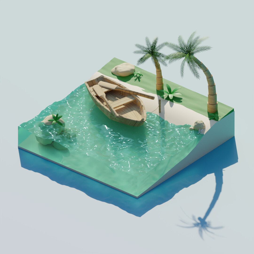 ArtStation - Island Beach Scene