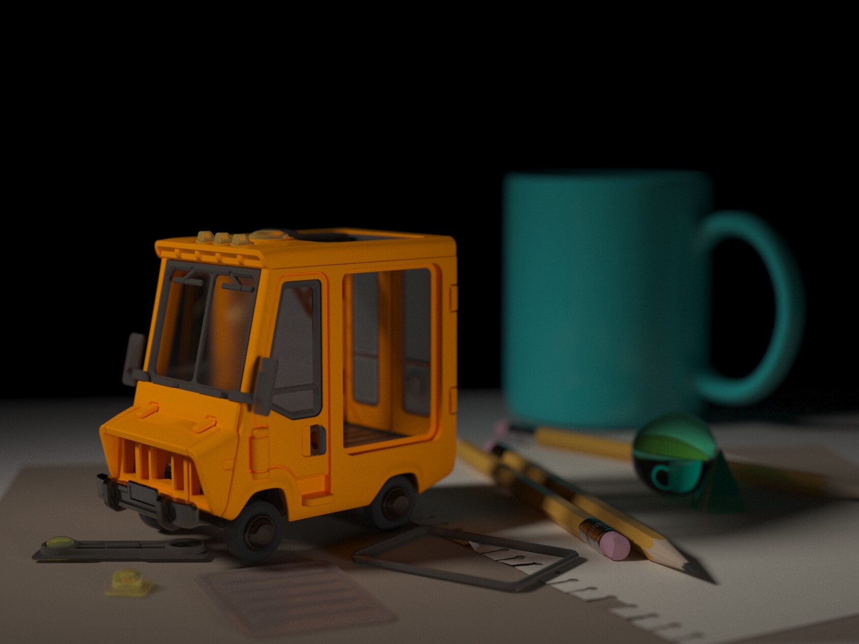 ArtStation - V-Ray First Experiments - Toy Car