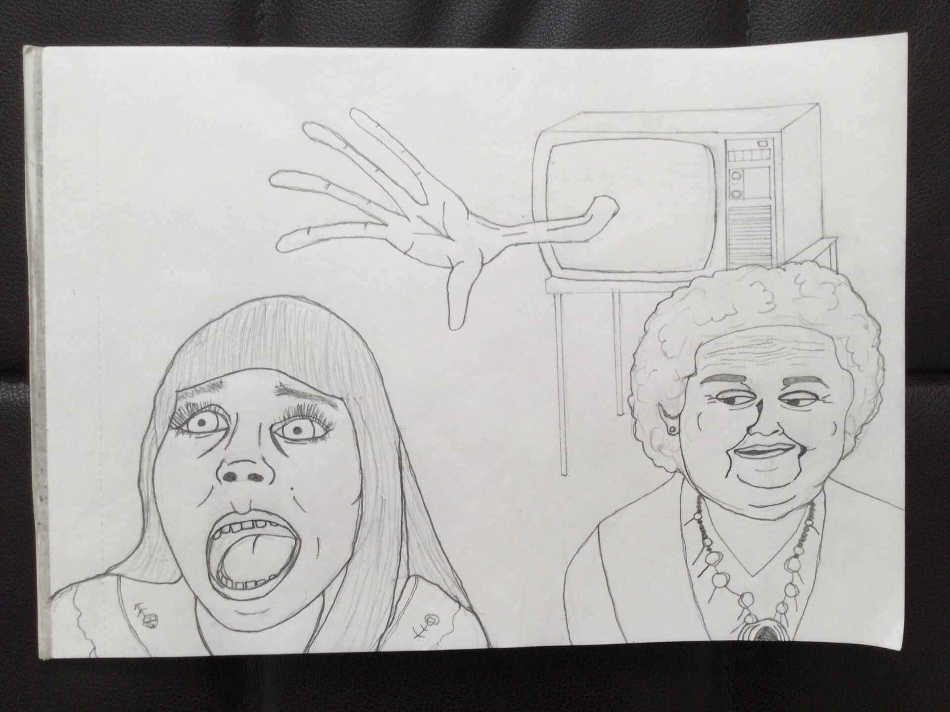 ArtStation - Poltergeist drawing