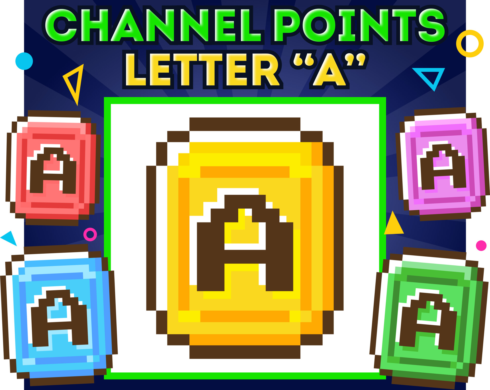 ArtStation - Letter Channel points for twitch streamers