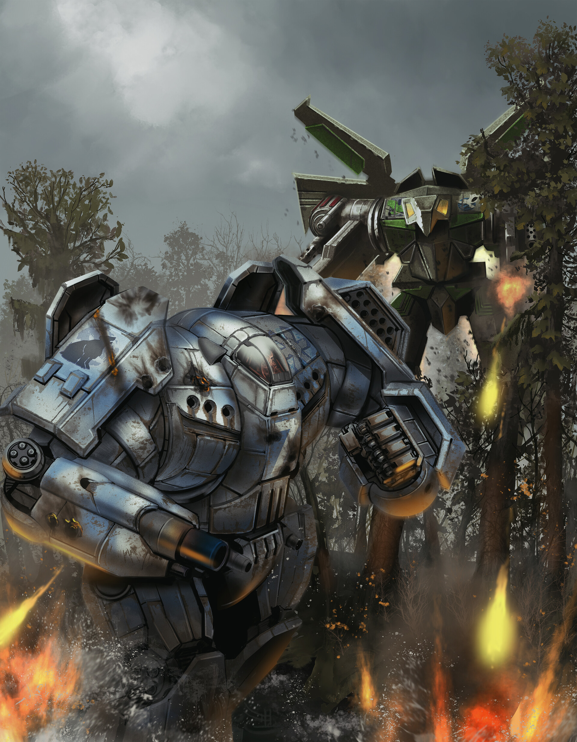 ArtStation - Battletech: A Question of Survival cover.