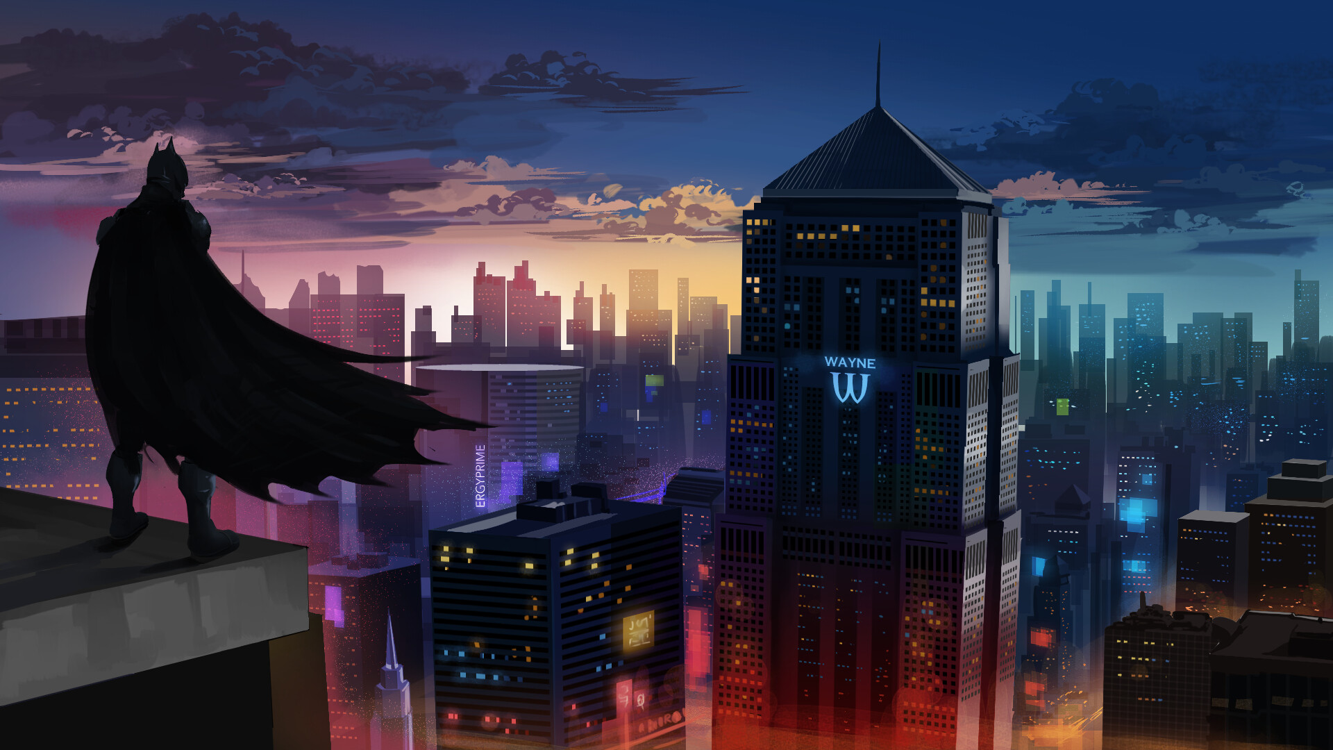 gotham city comic background