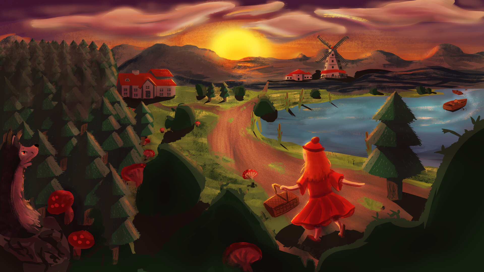 ArtStation - Little Red Riding Hood