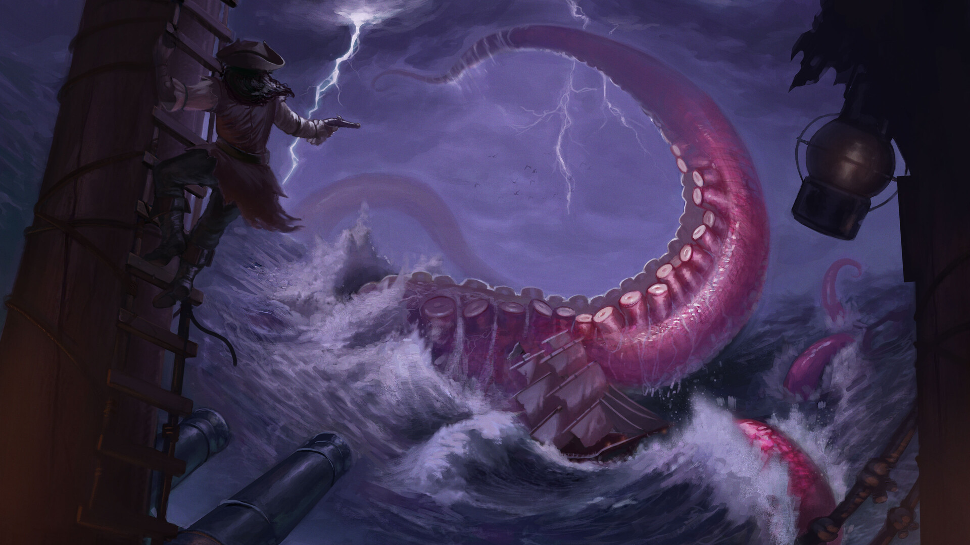 ArtStation - Hopeless Battle, The Kraken