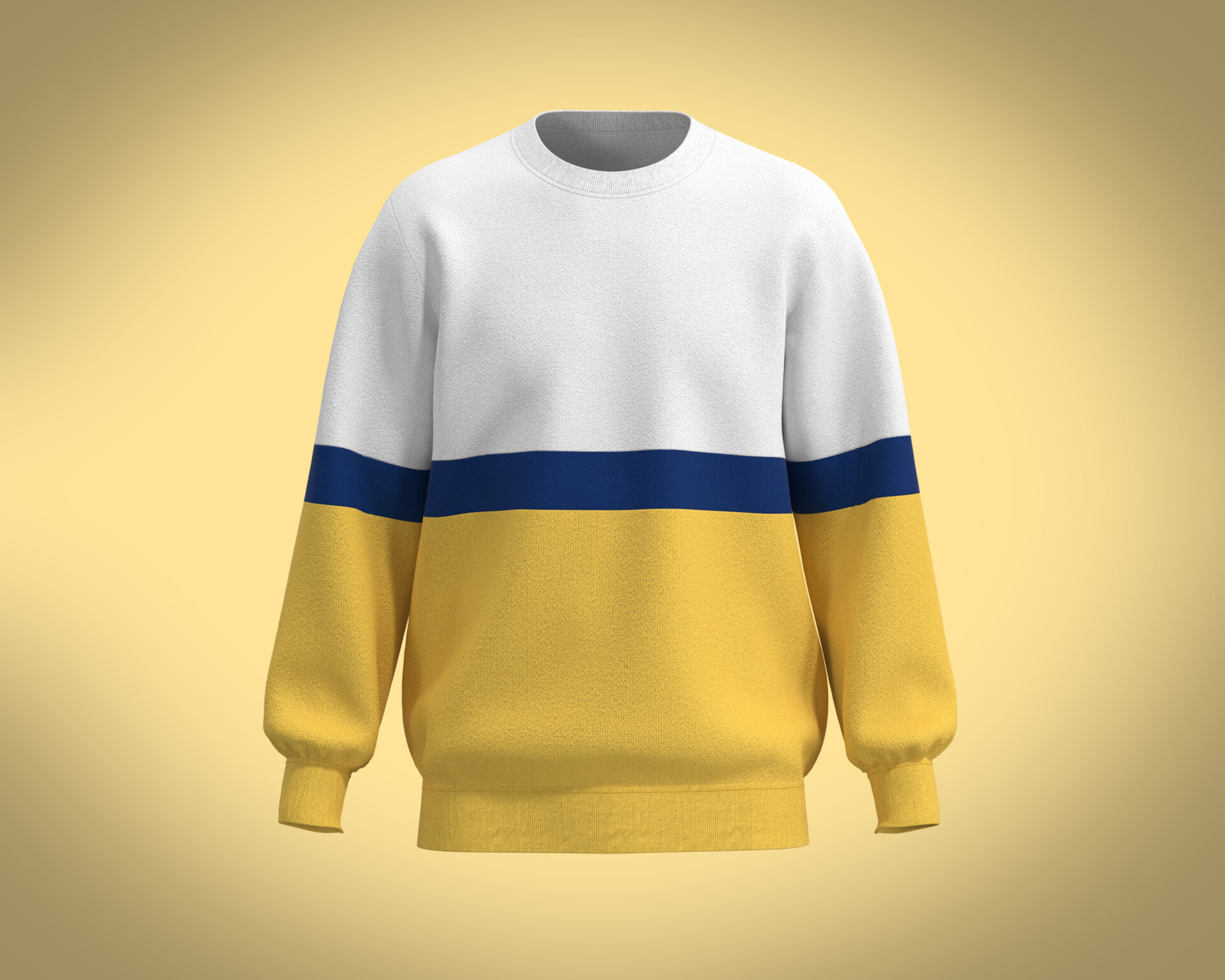 ArtStation - Mens Yellow Sweat shirt