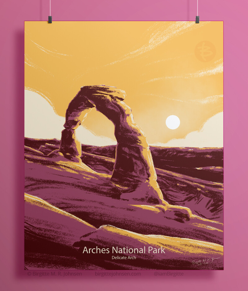 ArtStation - Arches National Park - Delicate Arch posters