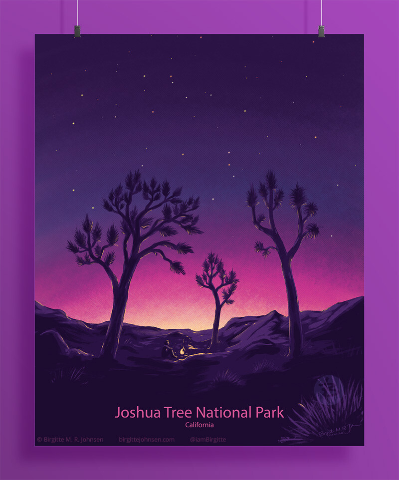ArtStation - Joshua Tree National Park poster