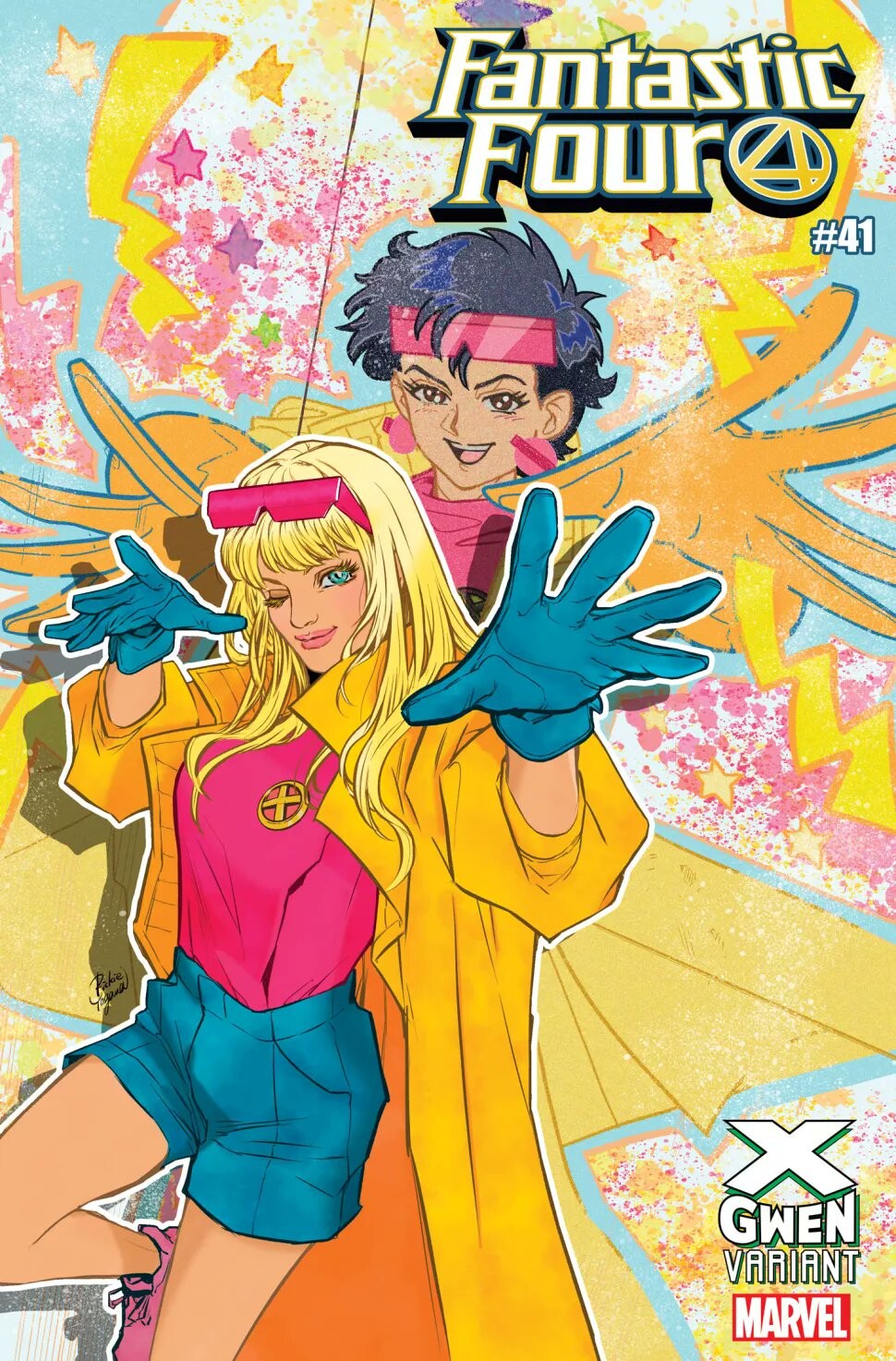 Rickie Yagawa - Pencil & ink for FANTASTIC FOUR #41 X-Gwen variant cover