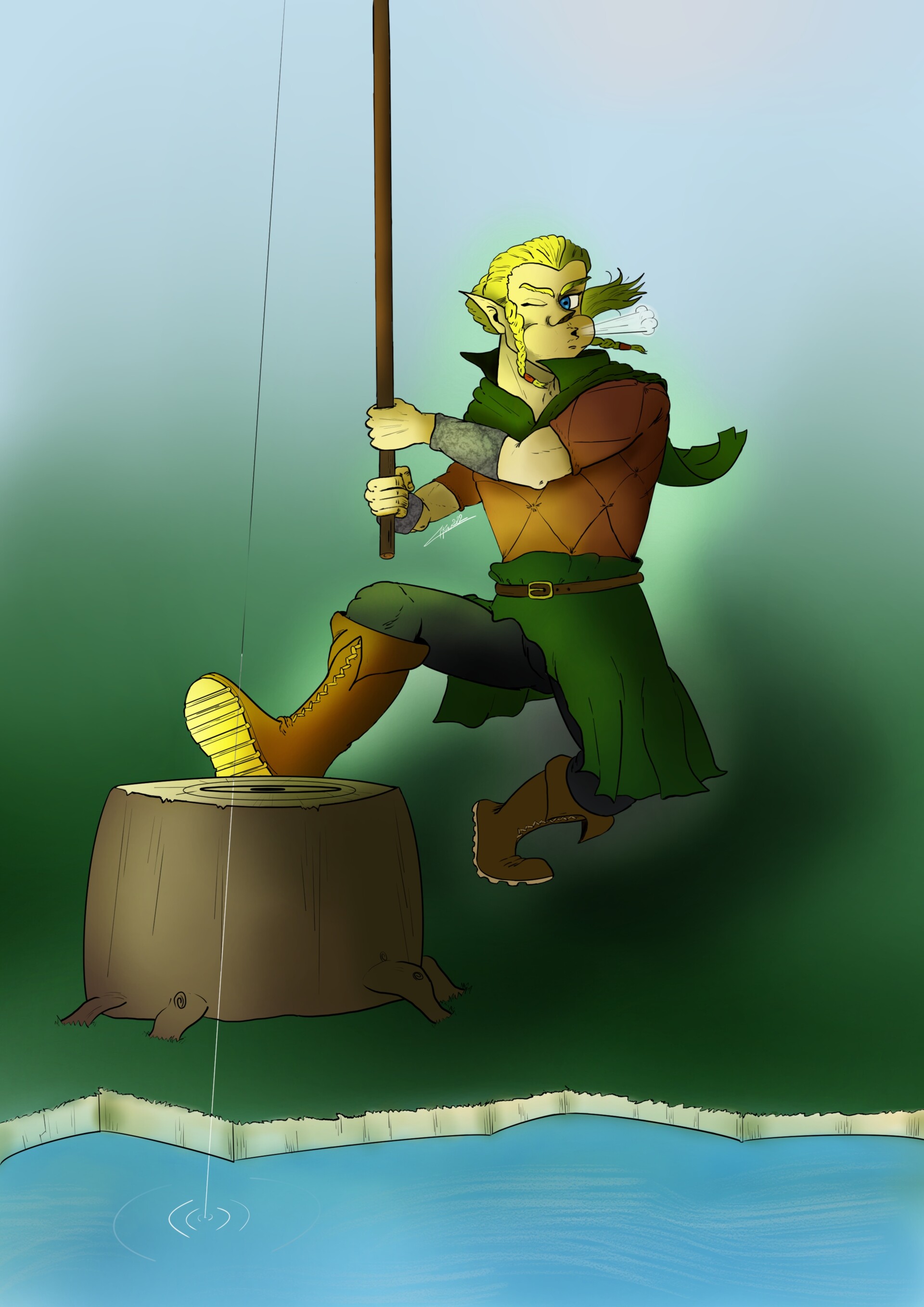 ArtStation - Fisherman Elf