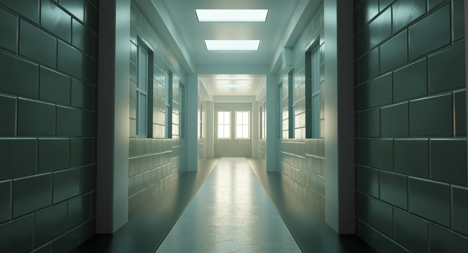 ArtStation - Joker movie corridor scene