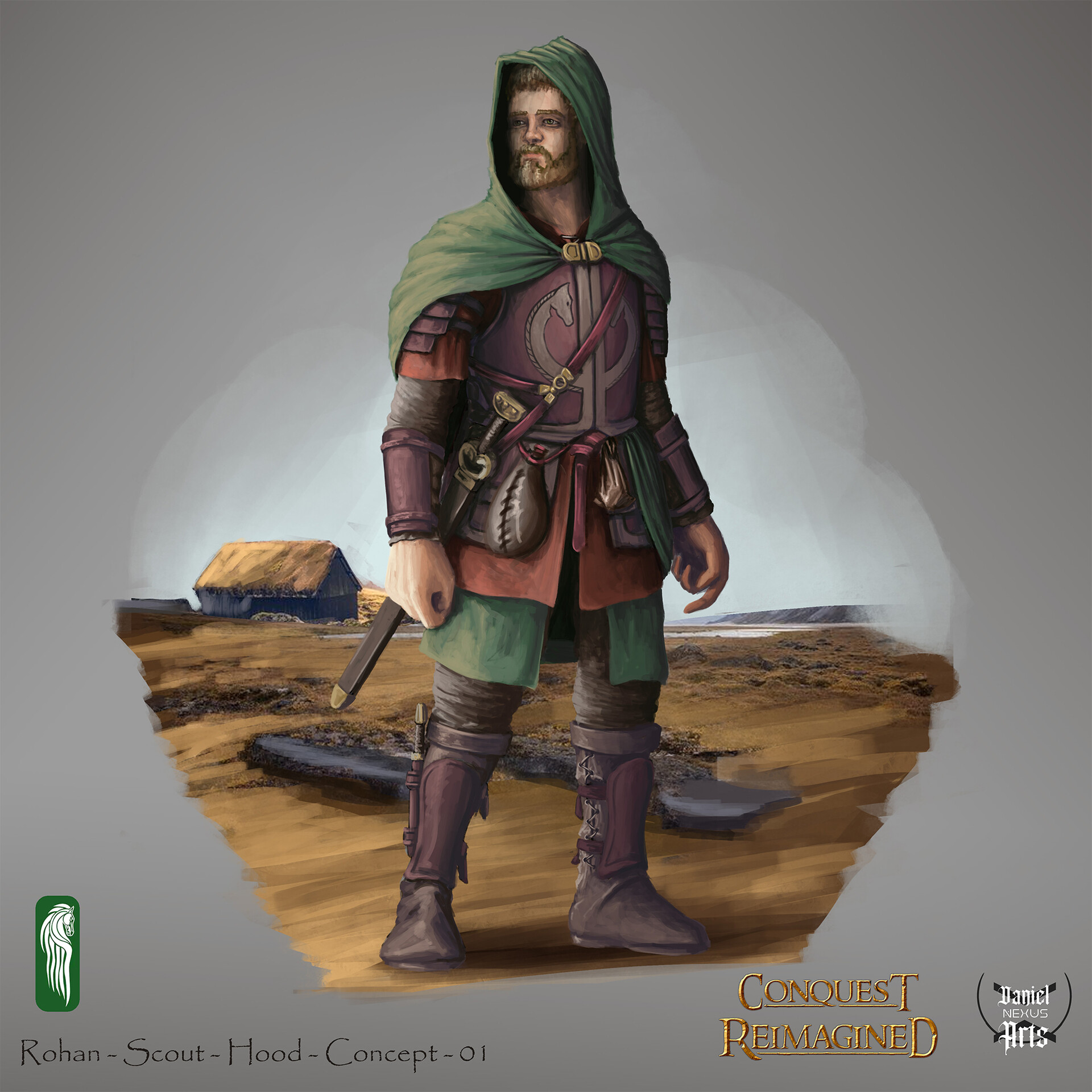 Daniel Perez - Rohan Scout Concept Art - Lotr Conquest Reimagined