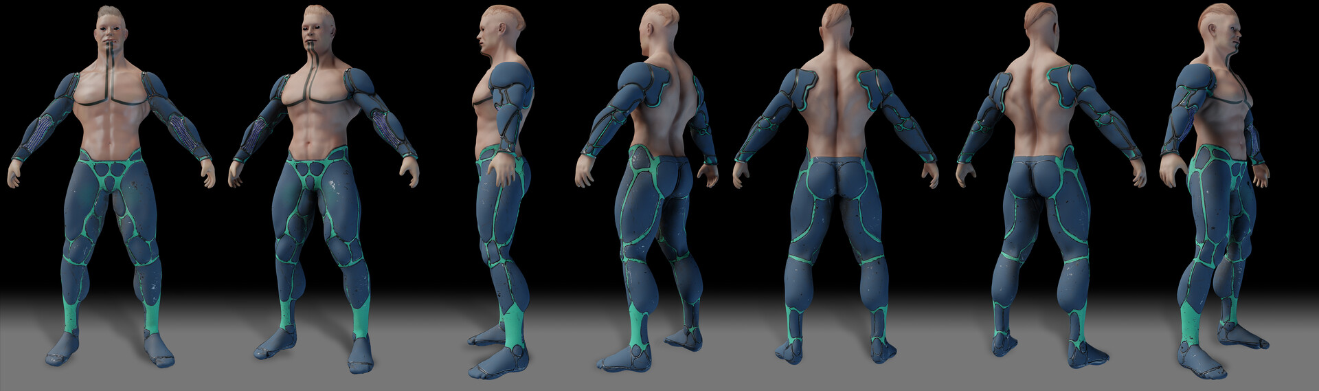 ArtStation - Androgynous scifi human