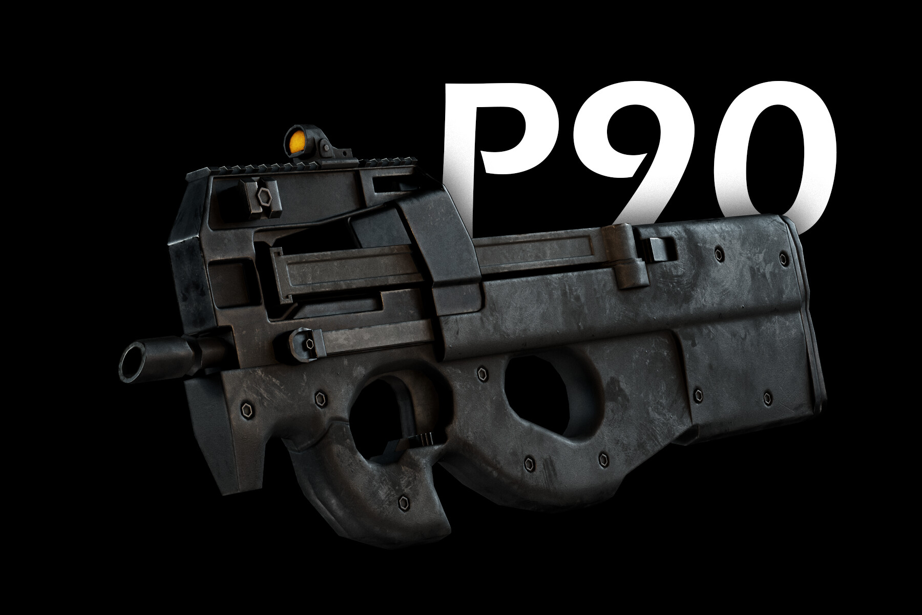 ArtStation - P90 with Trijicon reflex SRO