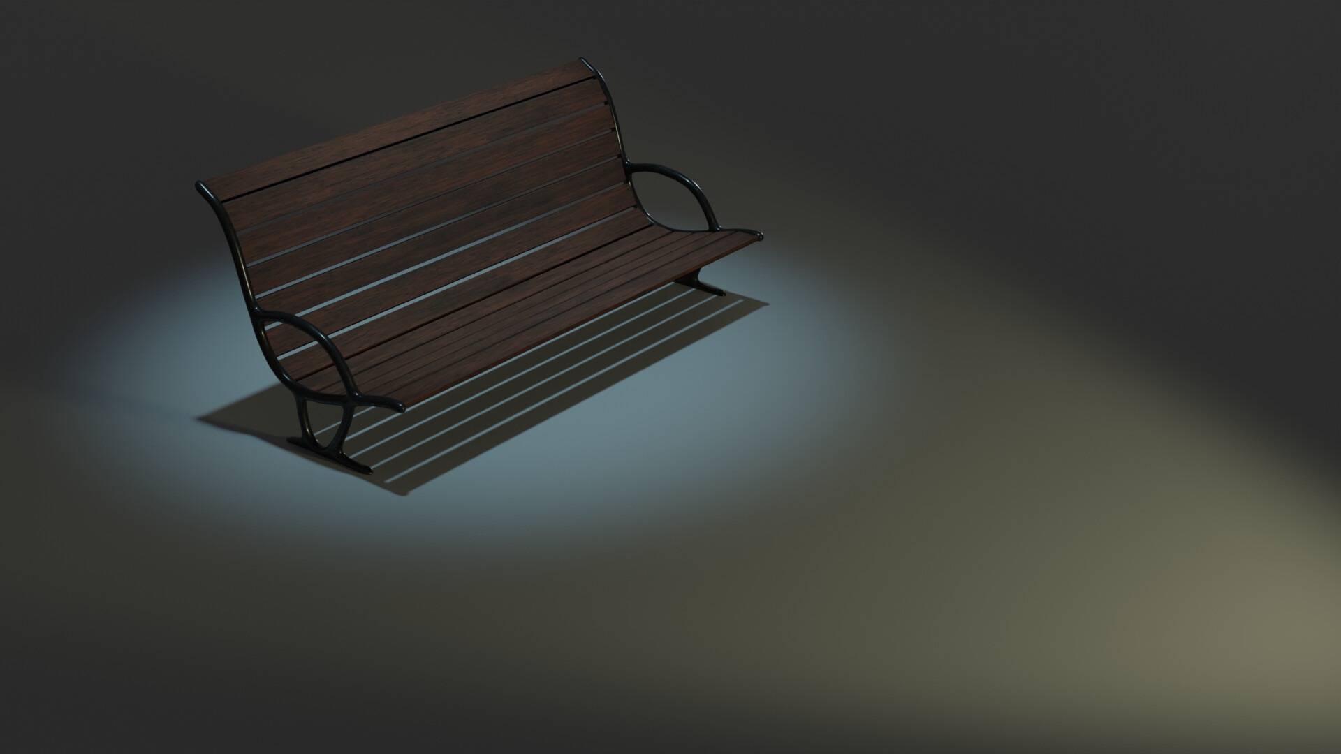 Sci3nt0bj3ct 4t - Lighting practice with a bench.