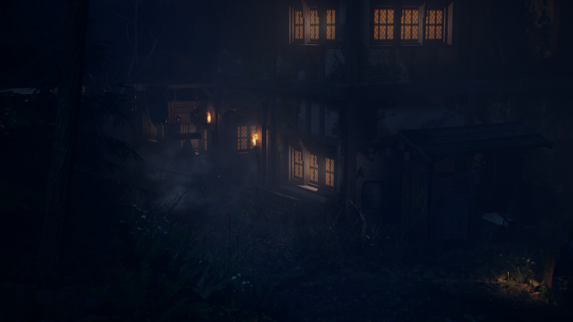 Zach Gregory - Void's Tavern UE5 - Exterior Night Scenes