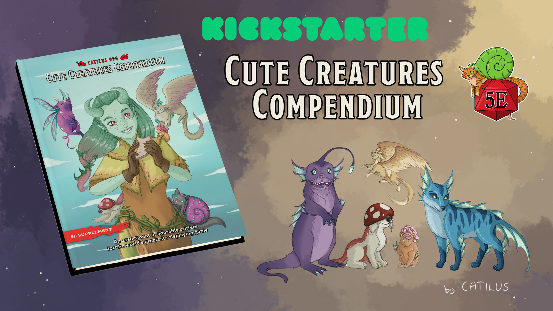 ArtStation - Cute Creatures Compendium is coming to Kickstarter!