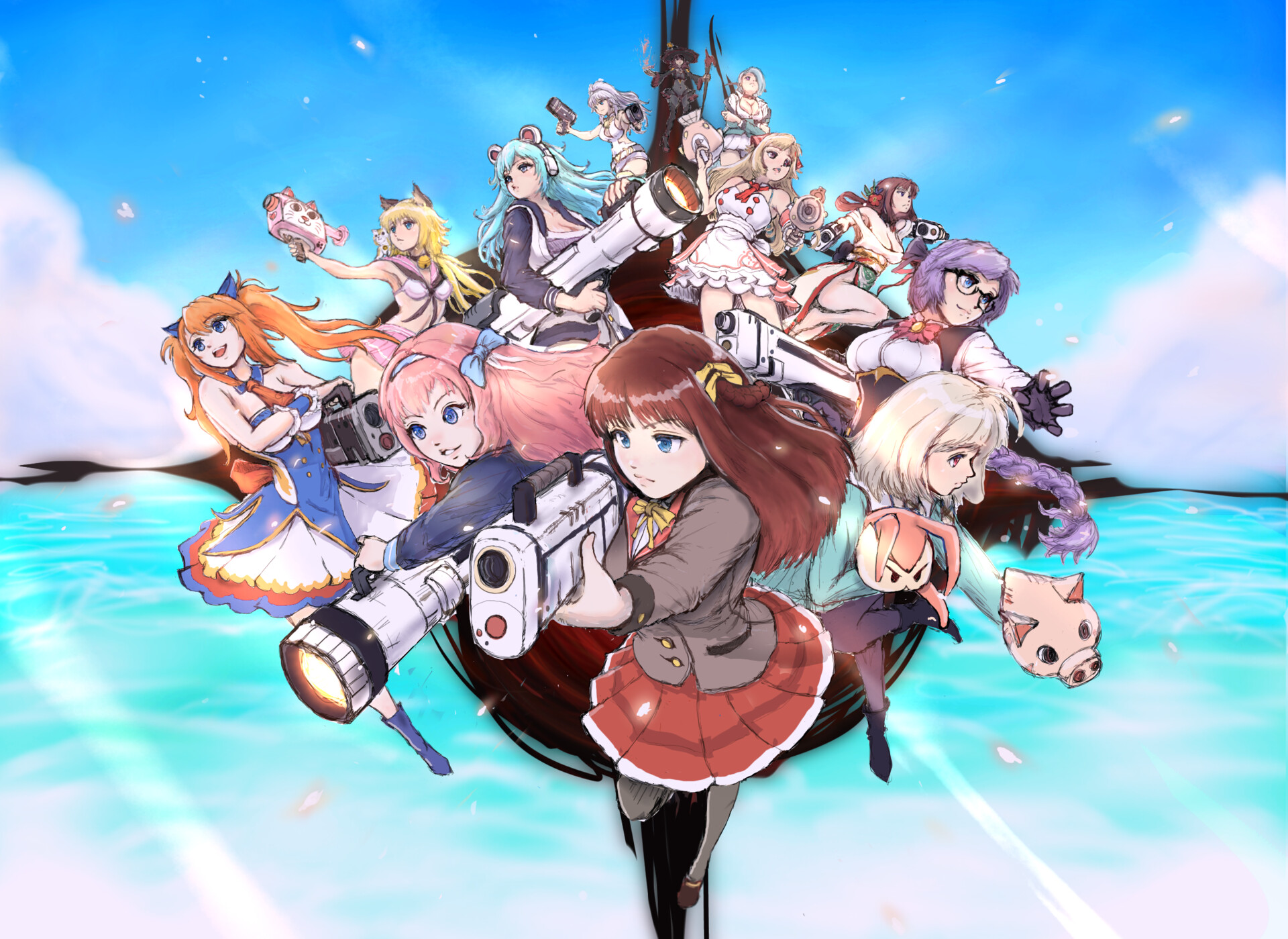 ArtStation - Summer Water Gun Party