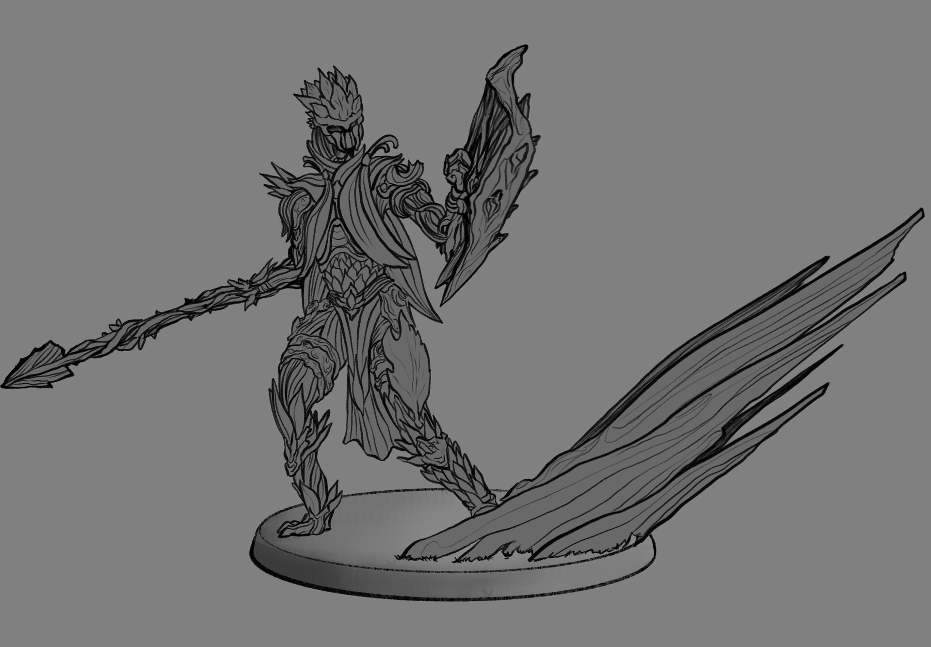 ArtStation - Forest Defender concept