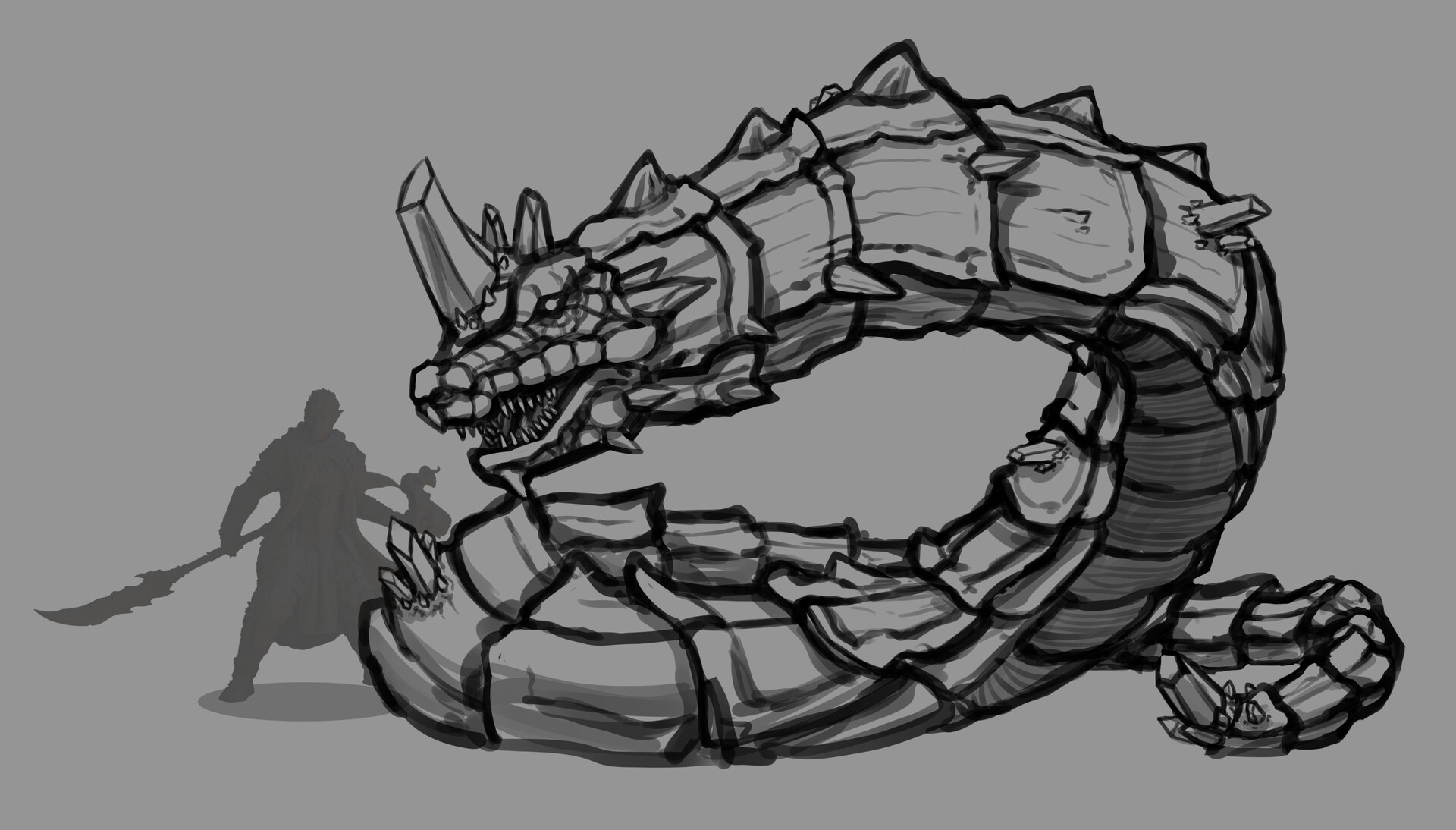 ArtStation - Stone Serpent concept