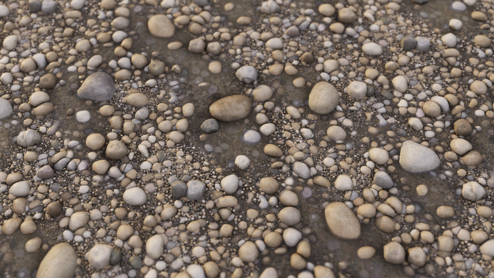 Adoko - pebbles material study