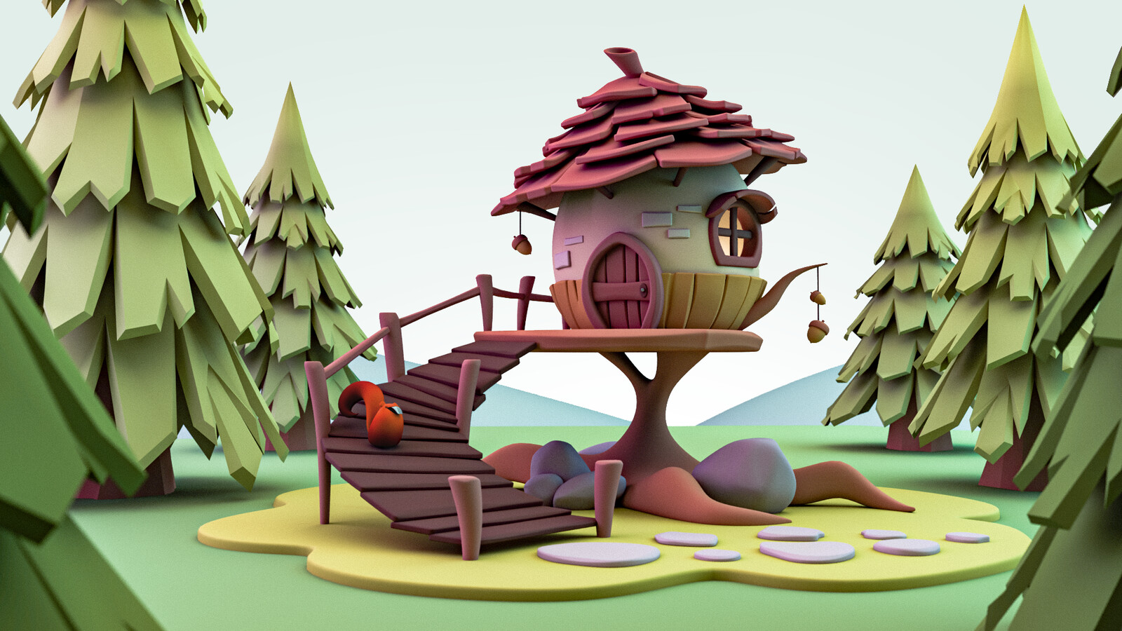 Alina Mertes - Animation Mentor - Squirrel House