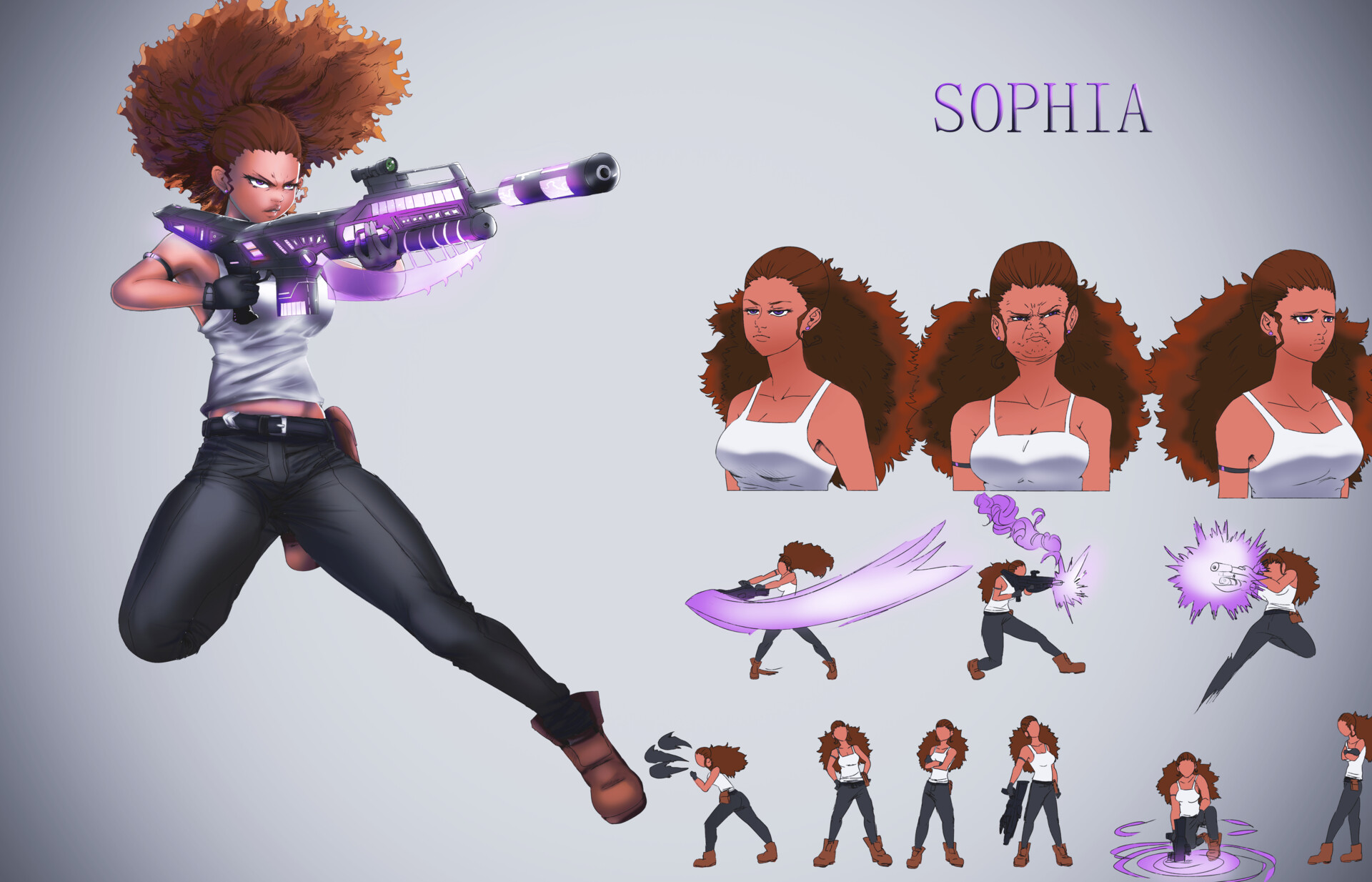 ArtStation - Sophia Character Sheet