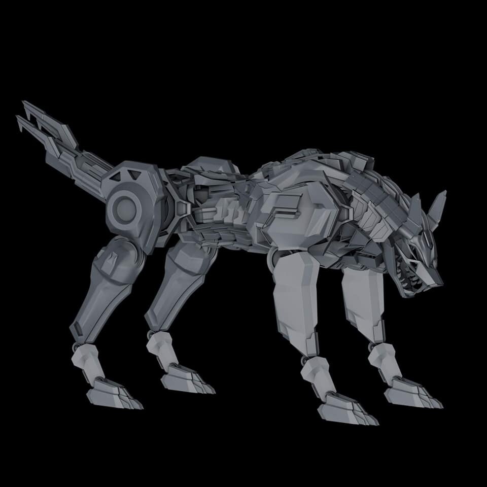 ArtStation - Mech Wolf.