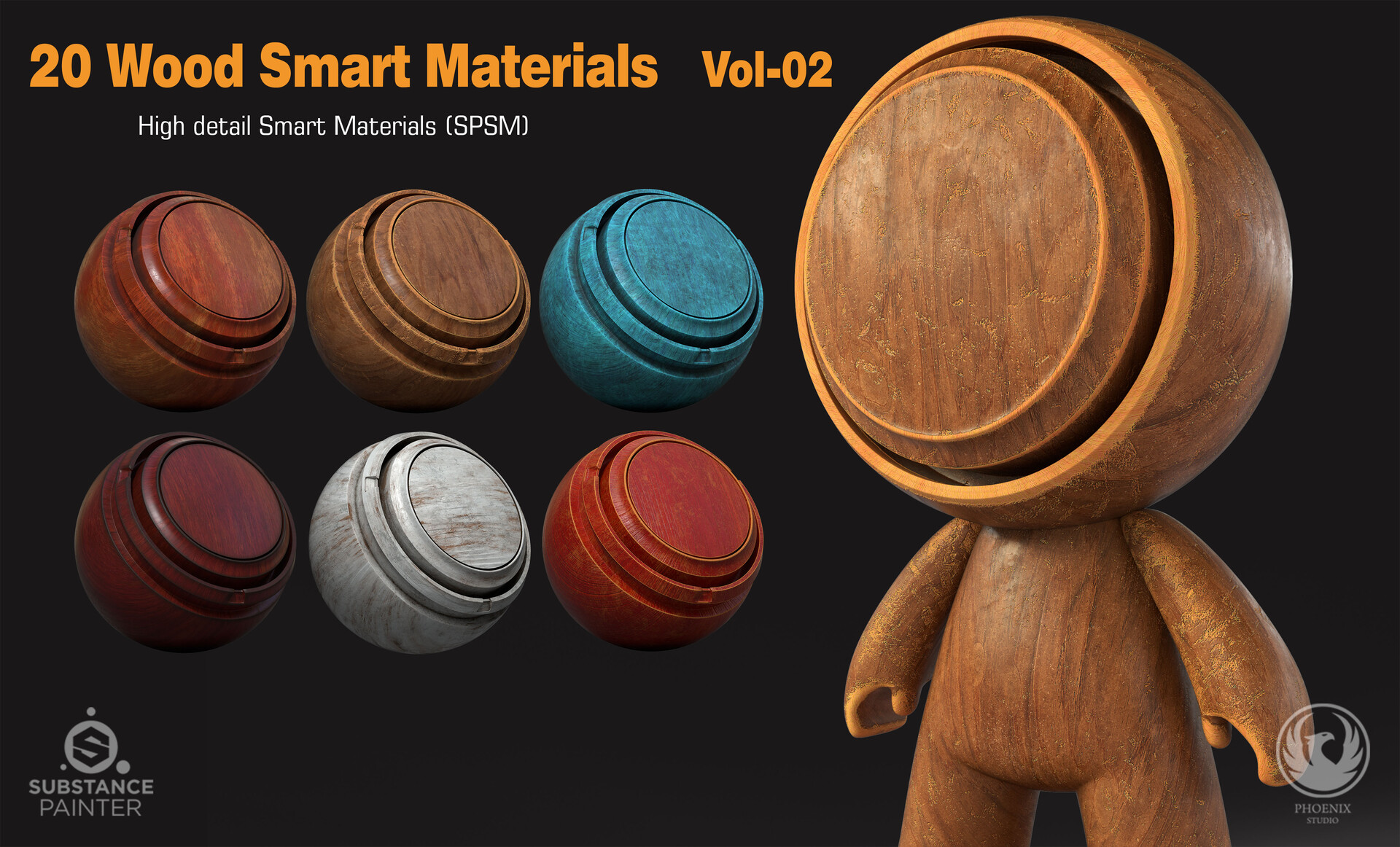 ArtStation - 20 high detailed wood smart materials-Vol_02
