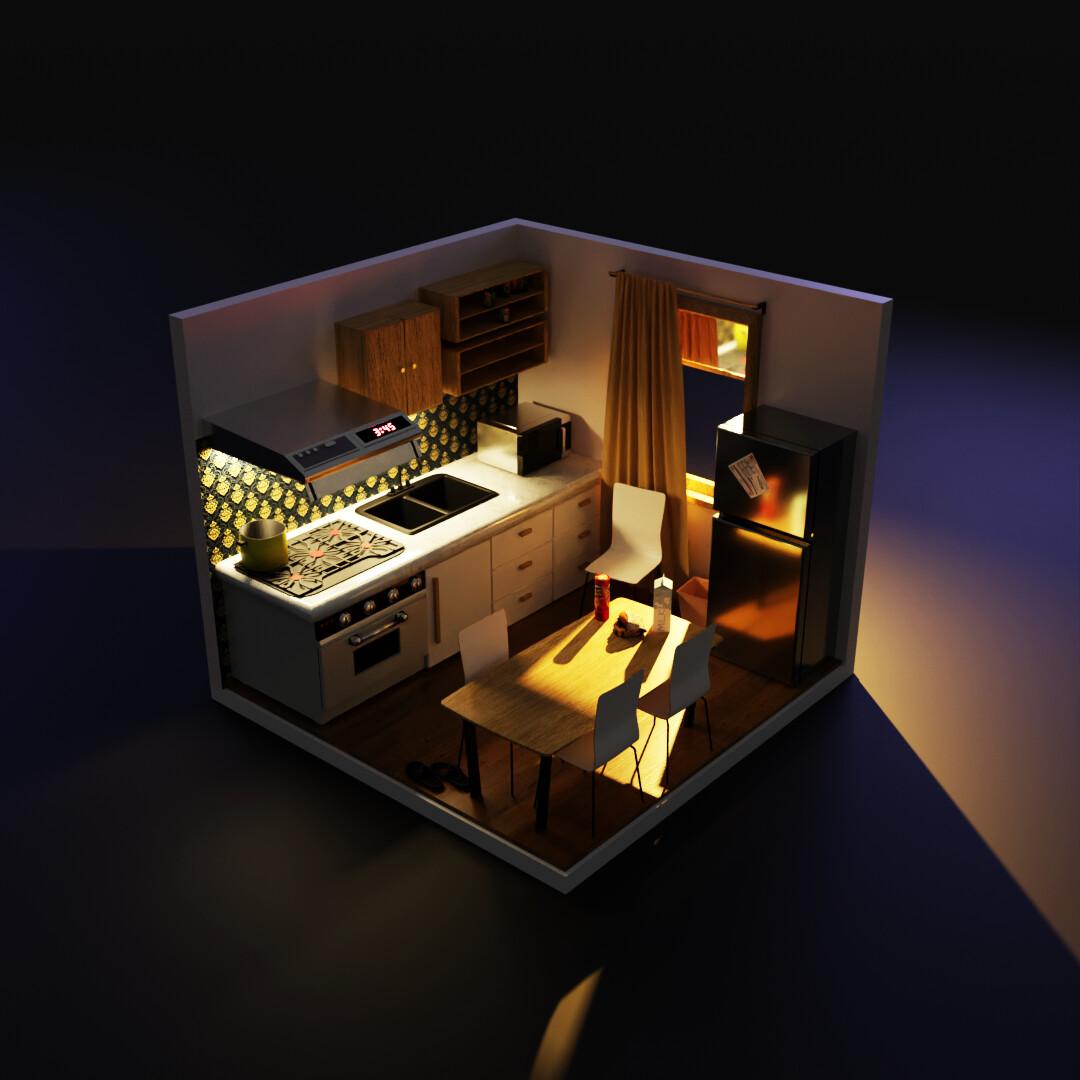 ArtStation - Midnight Kitchen