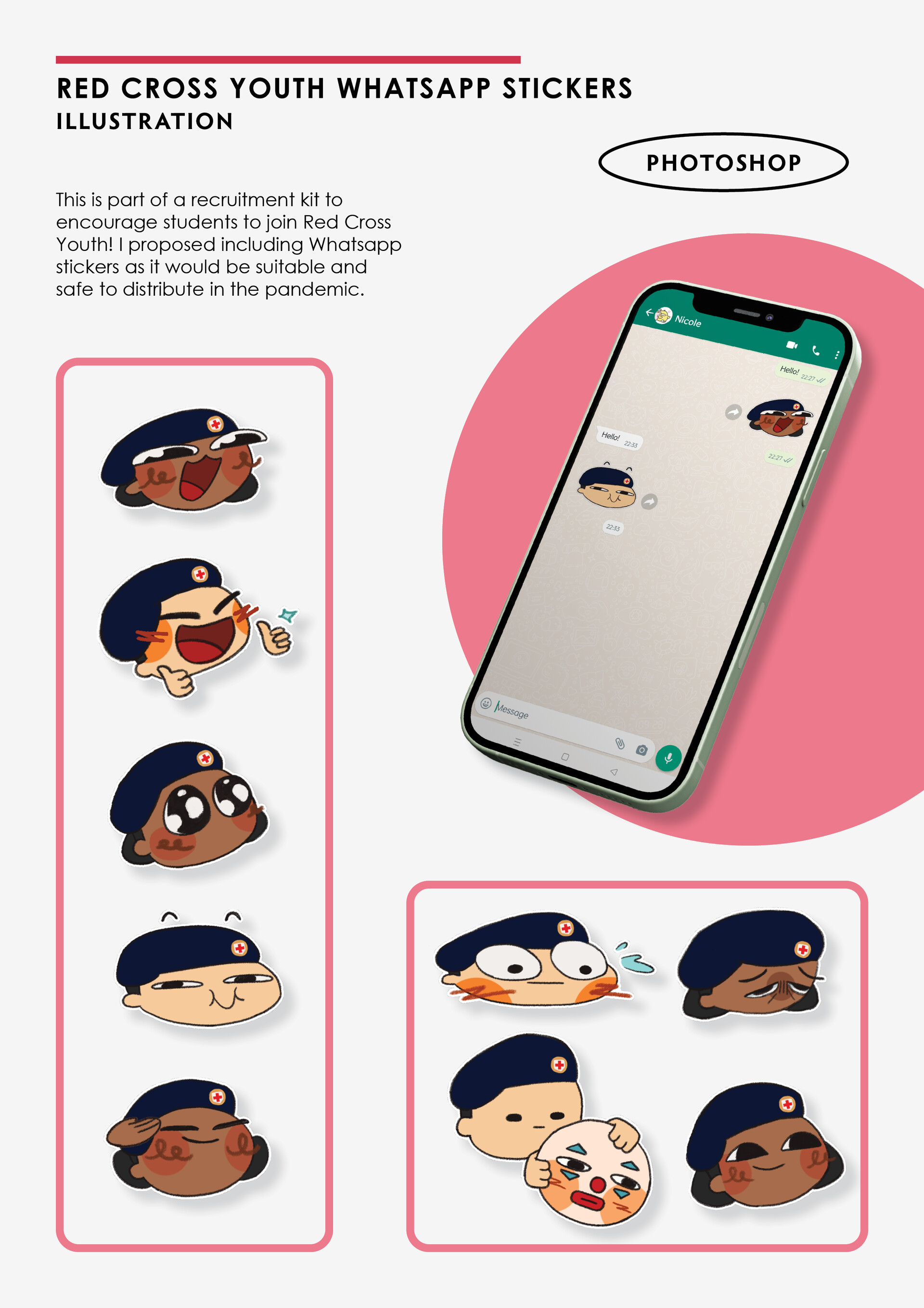 ArtStation - Red Cross Whatsapp Stickers