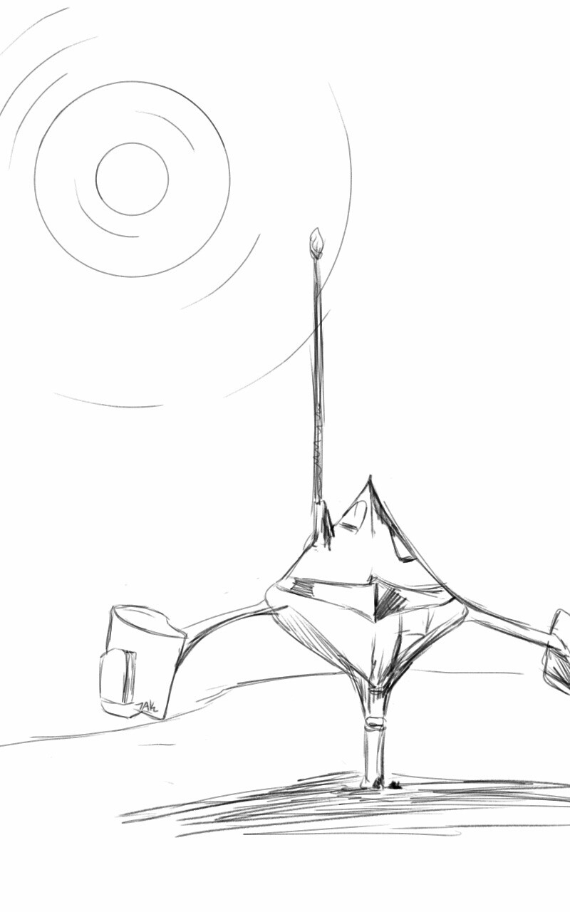 ArtStation - Daily Sketch: Remote Outpost