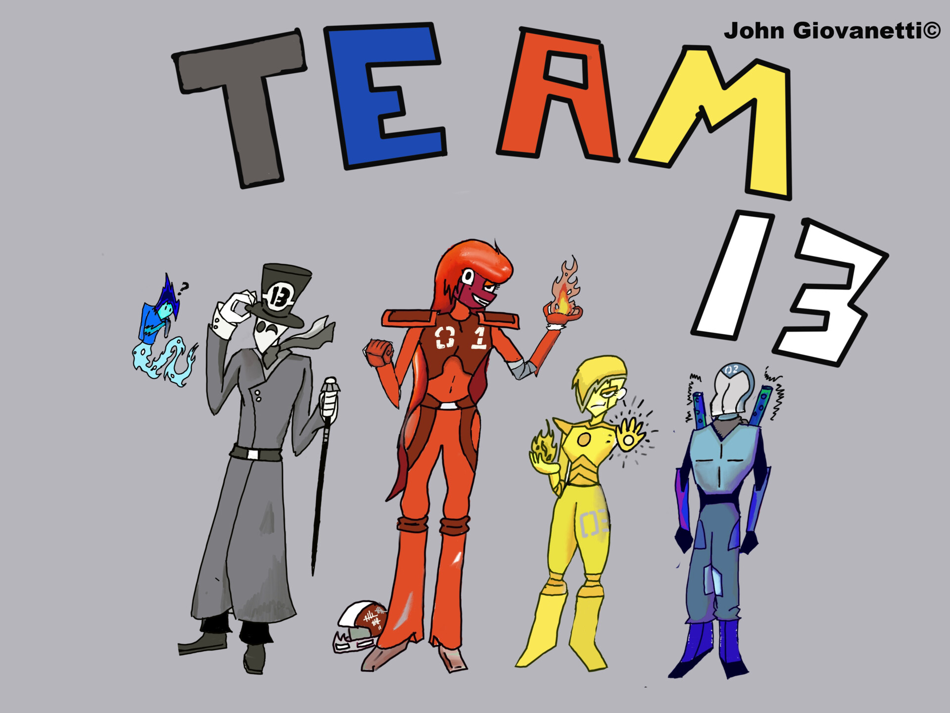 John Giovanetti - Team 13: Mr. 13 and main cast